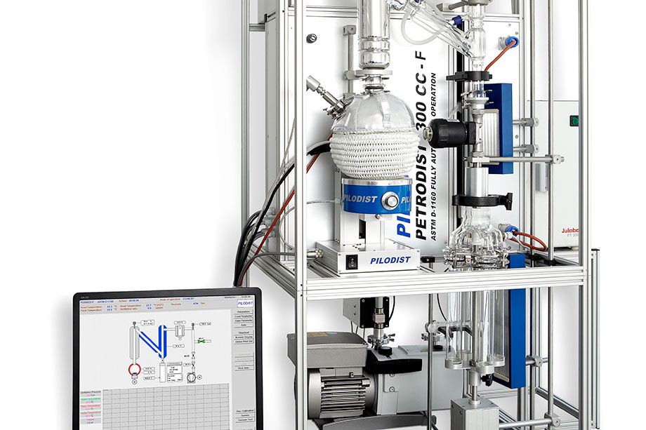 PETRODIST 300 CC - F fully autom. crude oil distillation - Pilodist